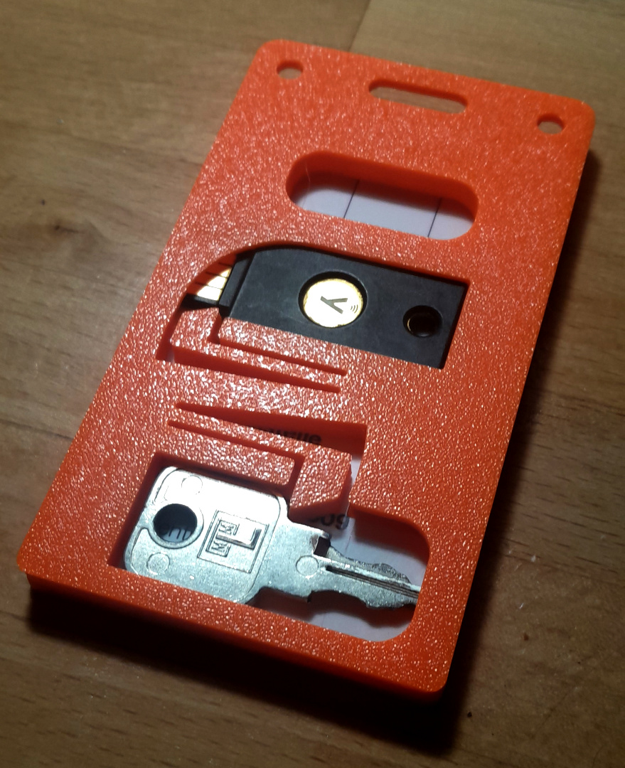 Ausweishalter - Yubikey Halter - Schlüssel Halter - Badge holder ...