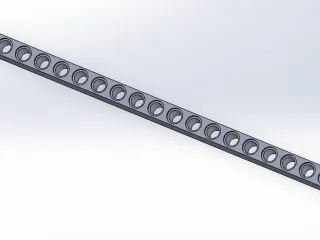 Long Lego Technic compatible Beams by 3DP | Download free STL model ...