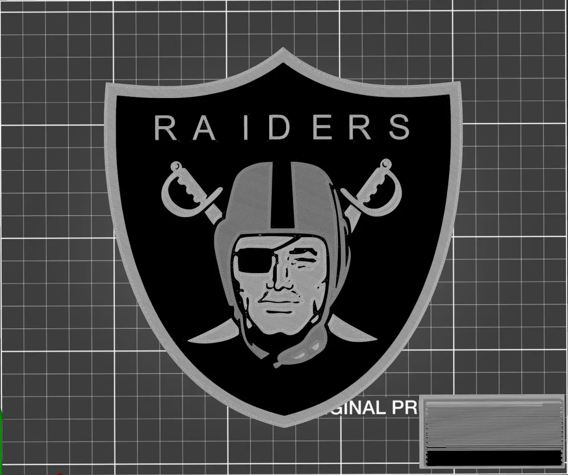 Raiders logo for MMU REMIXED by Jeremy Makes | Download free STL model ...