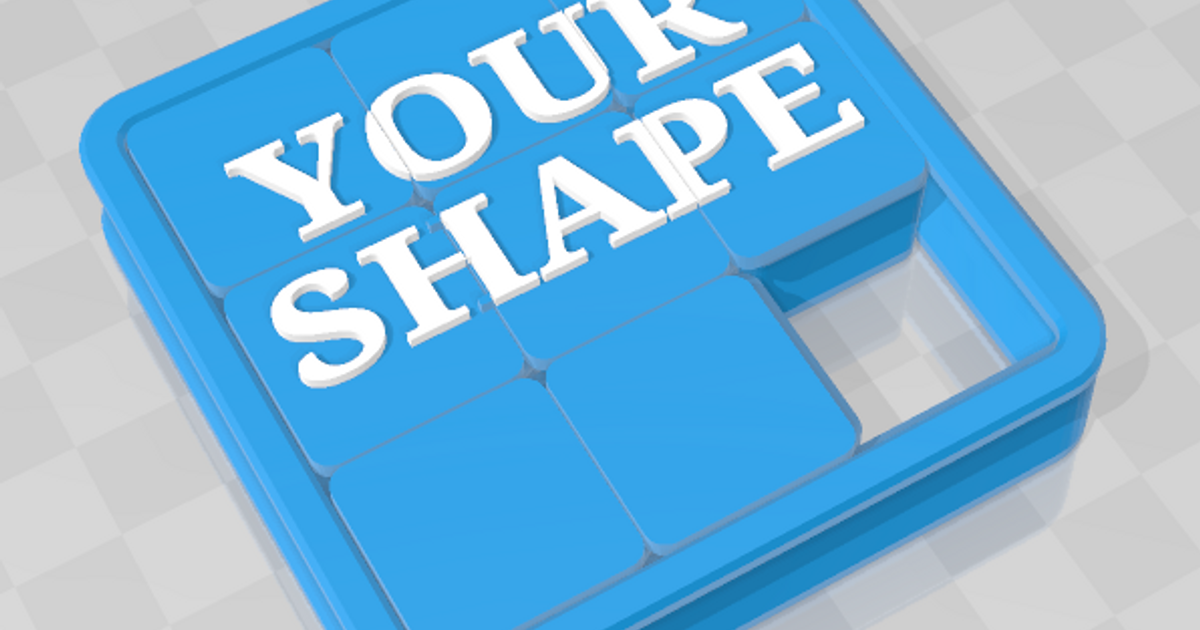 Tinkercad Make Your Own 3x3 Sliding Puzzle By Ayp1120 Download