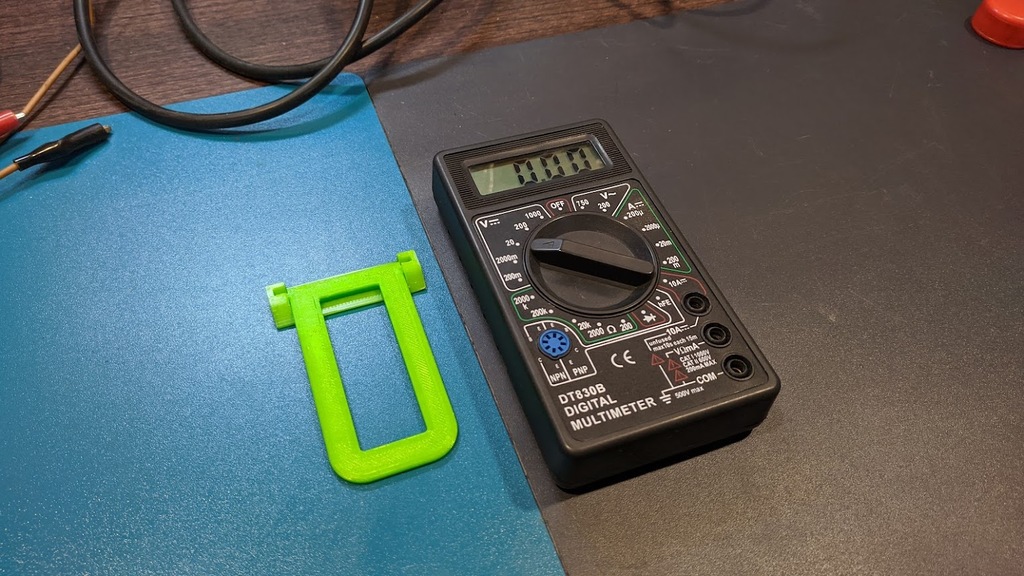 DT830B DIGITAL MULTIMETER STAND by PIZZA_CAT | Download free STL model ...