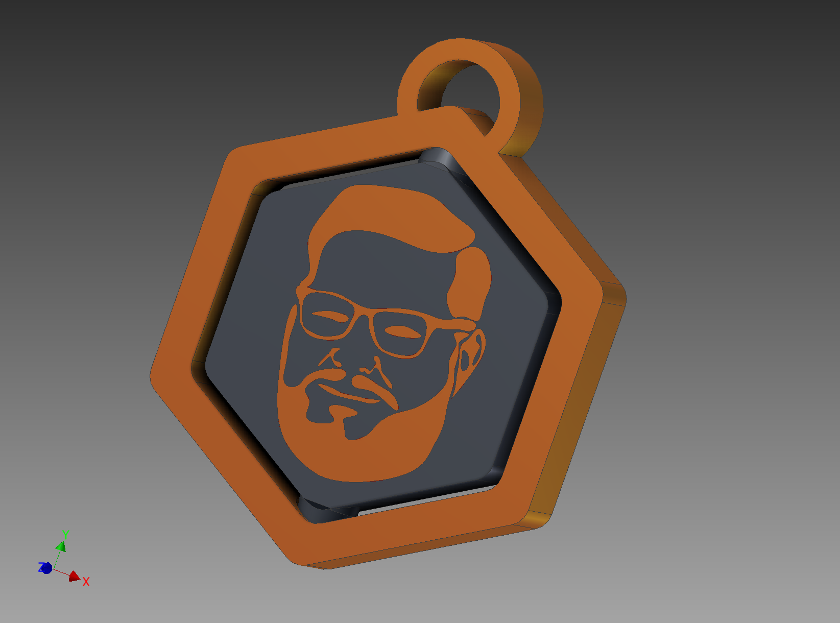 JOSEF PRUSA HEX HEADS-OR-TAILS SPINNER by biketiger | Download free STL ...