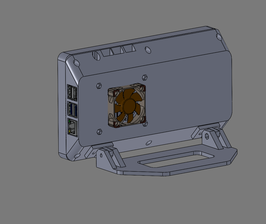 Raspberry Pi 4 and 7 inch LCD Screen Case von HamlinJacob | Kostenloses ...