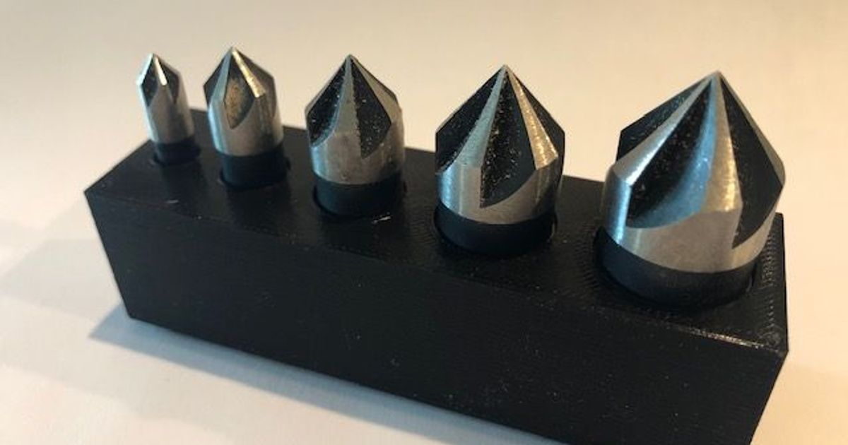 Countersink Bit Storage by cojosims | Download free STL model ...