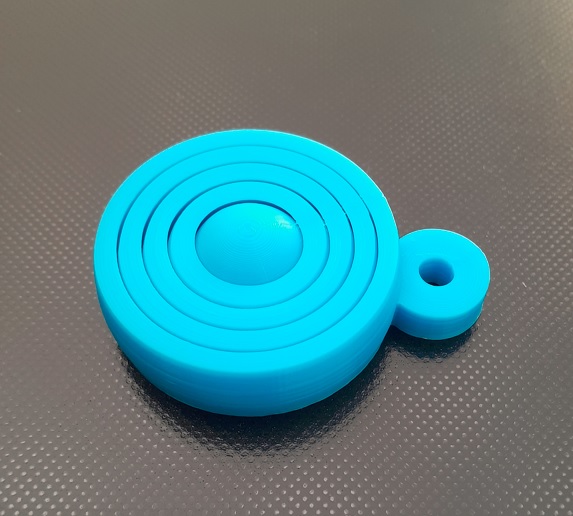 Concentric Rings Fidget (with or without center dome or keychain loop ...