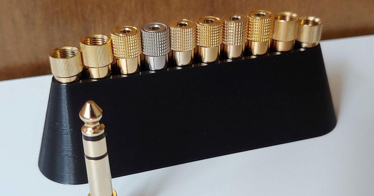 1/4 inch (6.35mm) Adaptor Holder by PolygonBronson | Download free STL ...