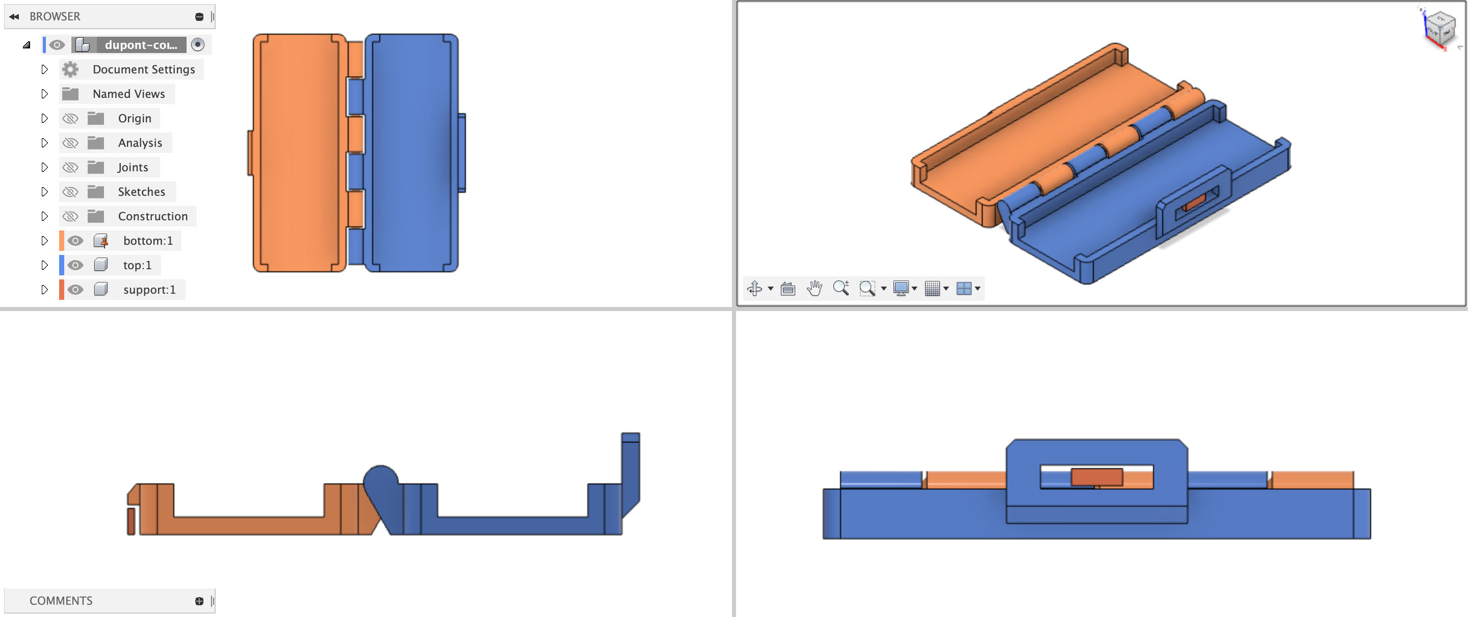 Hinged Cover for Dupont Connector by Hiroloquy | Download free STL ...