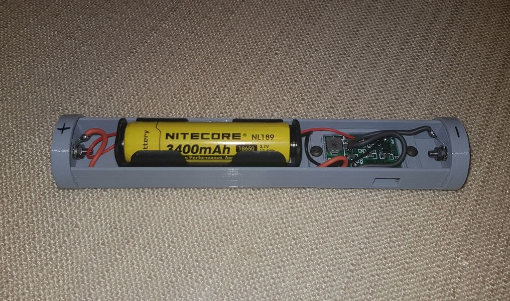 D Cell to 18650 Adapter by reibuehl | Download free STL model ...