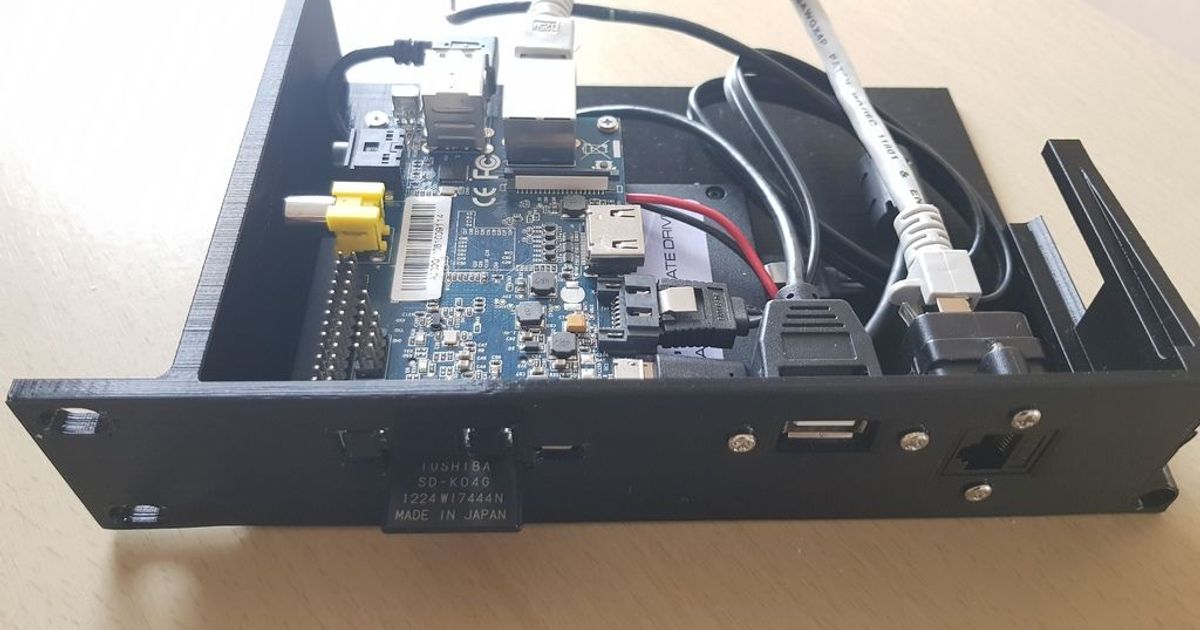 Modular 1U Relay Rack Mount for Banana Pi M1 with HDD/SSD by reibuehl ...