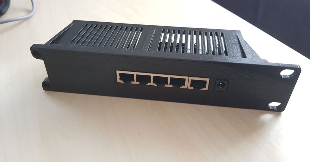 Modular 1U Relay Rack Mount for Edimax ES5500M 5 port switches (with ...