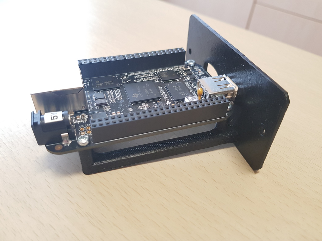 Rack Mount Adapter for Beaglebone Black for modular 19" 2U system by ...