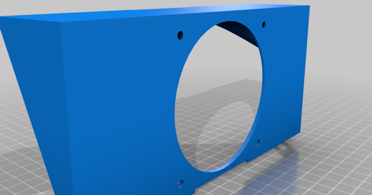 AC68U 80mm Fan Duct by SpankyToot | Download free STL model ...