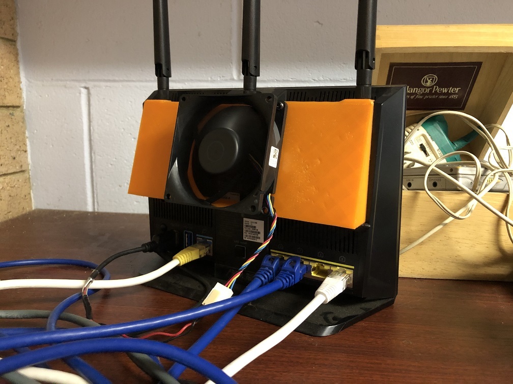 AC68U 80mm Fan Duct by SpankyToot | Download free STL model ...