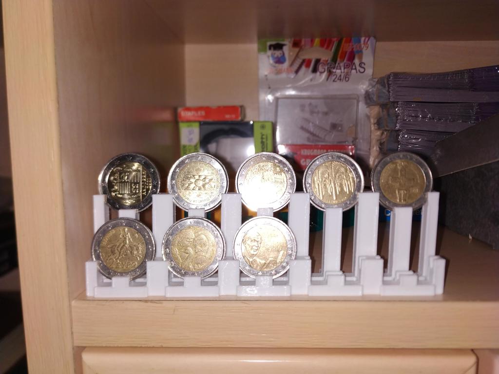 Coin Stand for 2 EUR by Midefos | Download free STL model | Printables.com