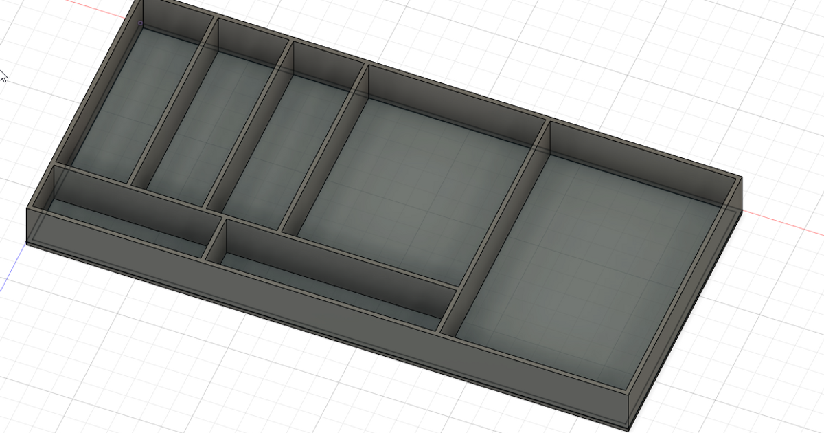 Cutlery Tray 68*32 by thomaslefort | Download free STL model ...