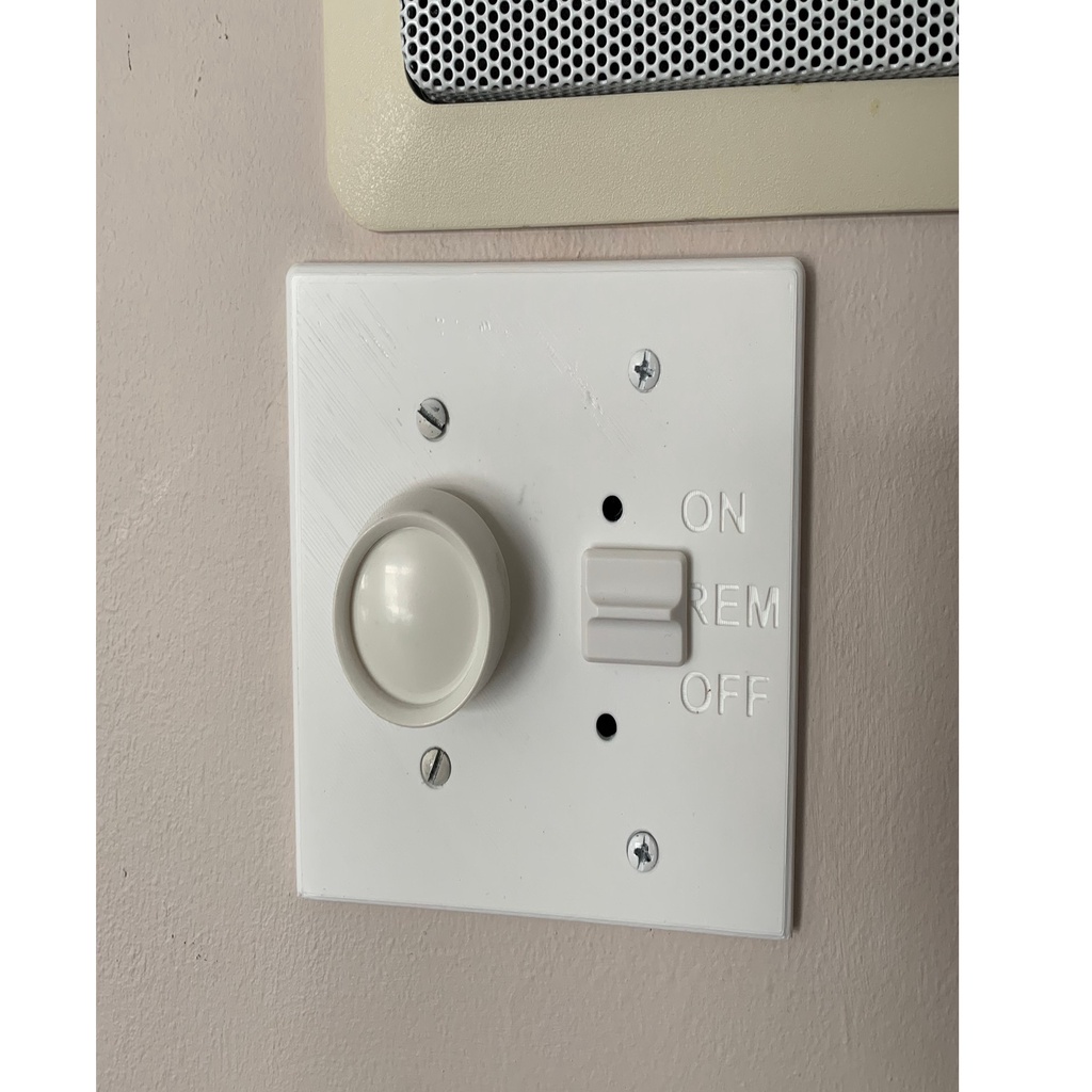 Fireplace remote wall switch plate cover (Skytech) by Pondopholous ...