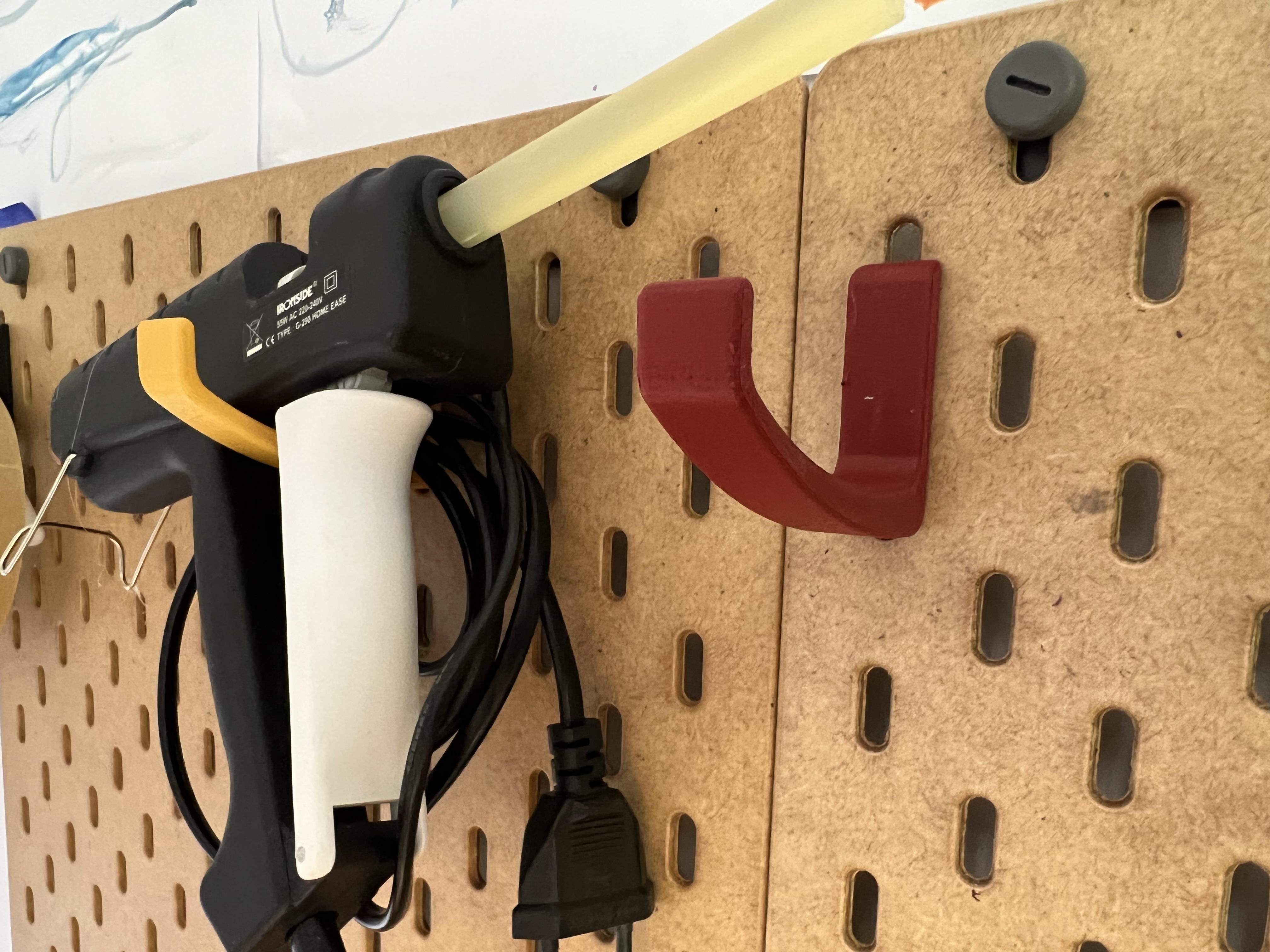 Hook for Skådis Pegboard by juiceboxjuice | Download free STL model | Printables.com