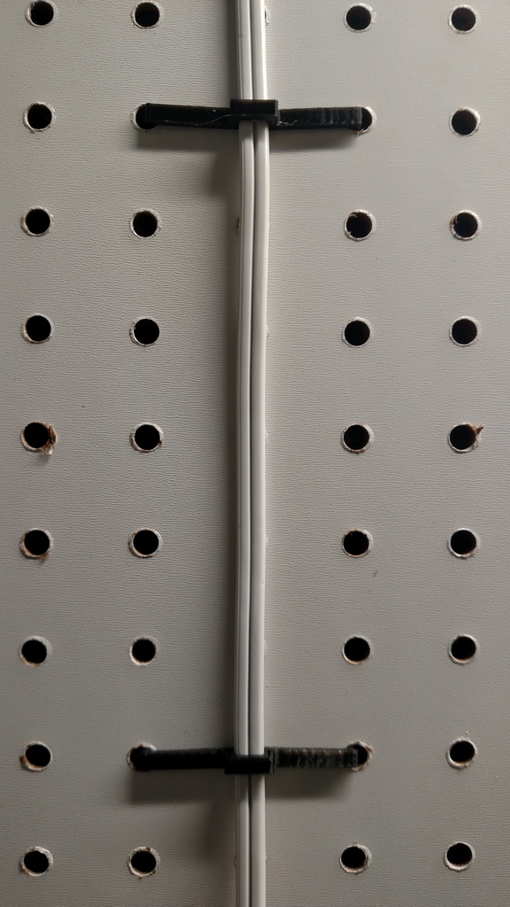 Pegboard Cord Clip by dromano21 | Download free STL model | Printables.com