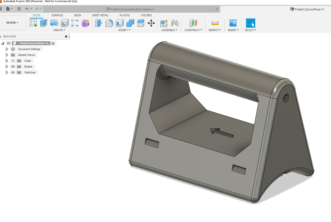 Potato Cannon Handles by link.state | Download free STL model ...