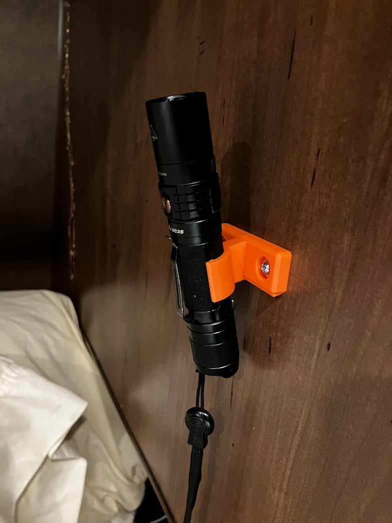 Fenix Flashlight holder for my RV by ChuckMcM | Download free STL model ...