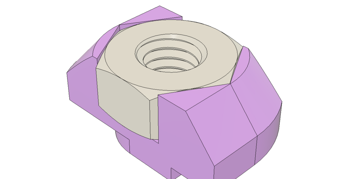 T-nut M3 drop-in rotating T-Slot 5mm by DaVinci2000 | Download free STL ...