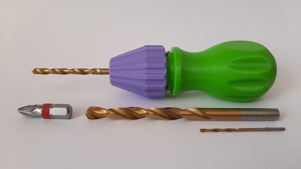 Drill / bit handle 1.5 - 6 mm by DaVinci2000 | Download free STL model ...