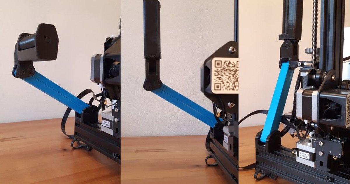 Foldable spool holder (Creality & other) by DaVinci2000 | Download free ...