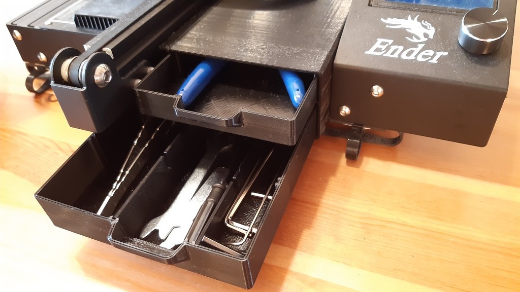Ender 3 double drawer with organizers by DaVinci2000 | Download free ...