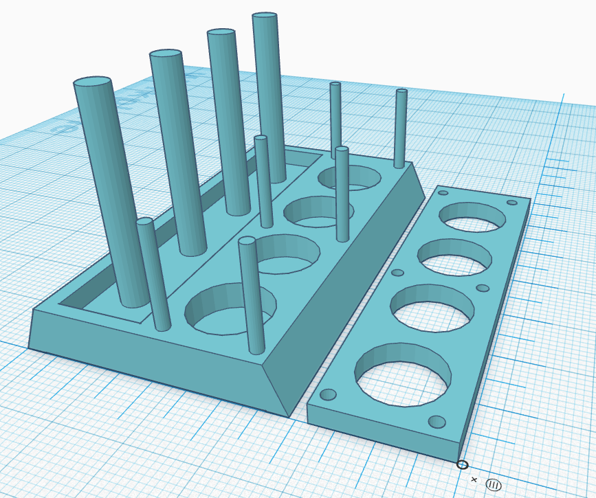 Small test Tube holder/dryer by Martin King | Download free STL model ...