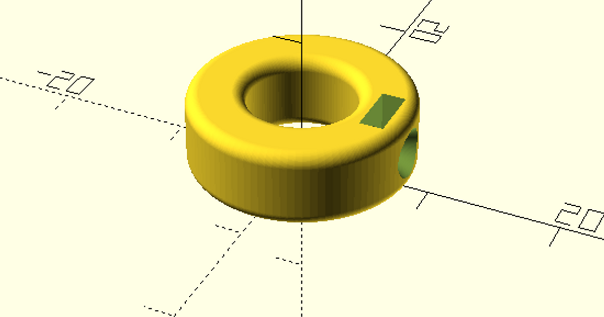 Customizable Set Screw Ring von dstarke | Kostenloses STL-Modell ...