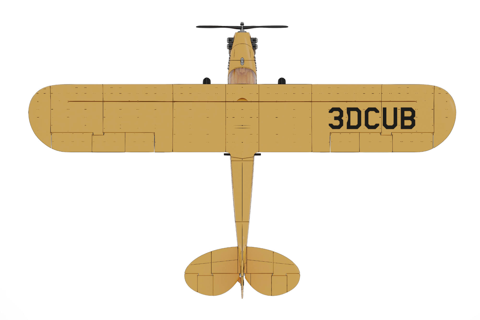 Piper J-3 CUB por 3DLabPrint | Descargar modelo STL gratuito ...