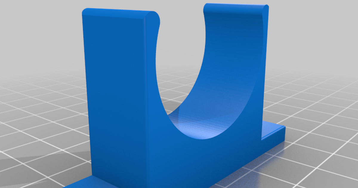 Parametric Pipe Clamp Mount by alfredopalhares | Download free STL ...