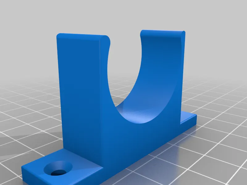 Parametric Pipe Clamp Mount by alfredopalhares | Download free STL ...