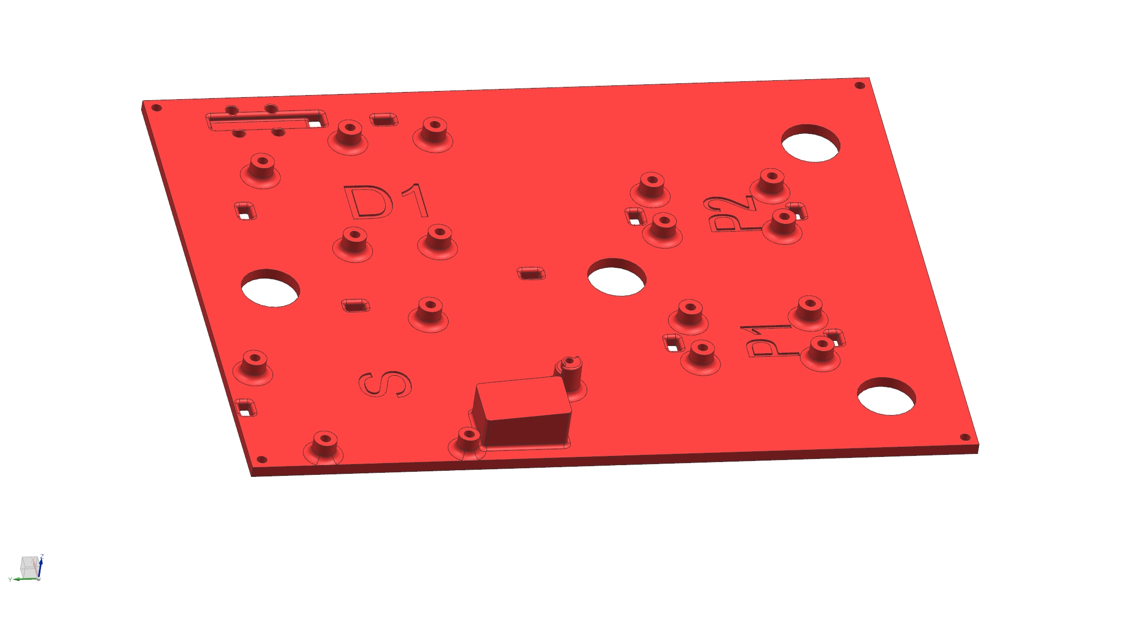 Box For Led Lamp Electronic - 2 Level by Paragon | Download free STL ...