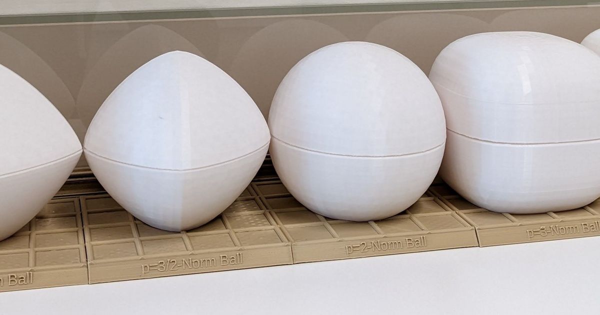 P Norms Balls by Prof_Grimmer | Download free STL model | Printables.com