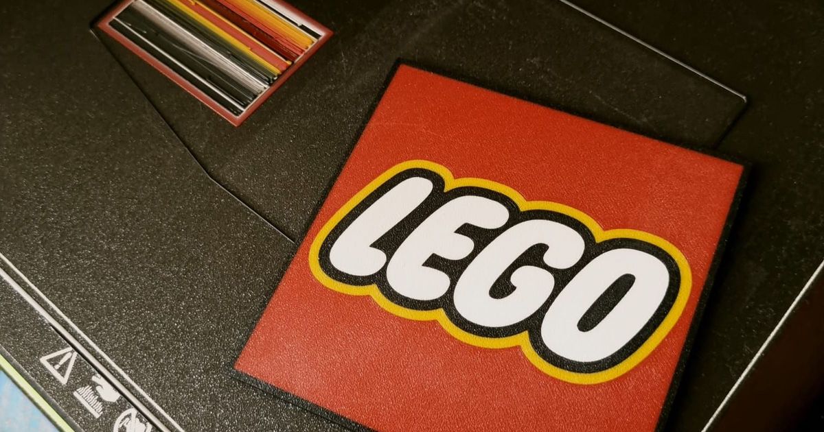 Lego Logo MMU print Coaster by Ponneke | Download free STL model ...