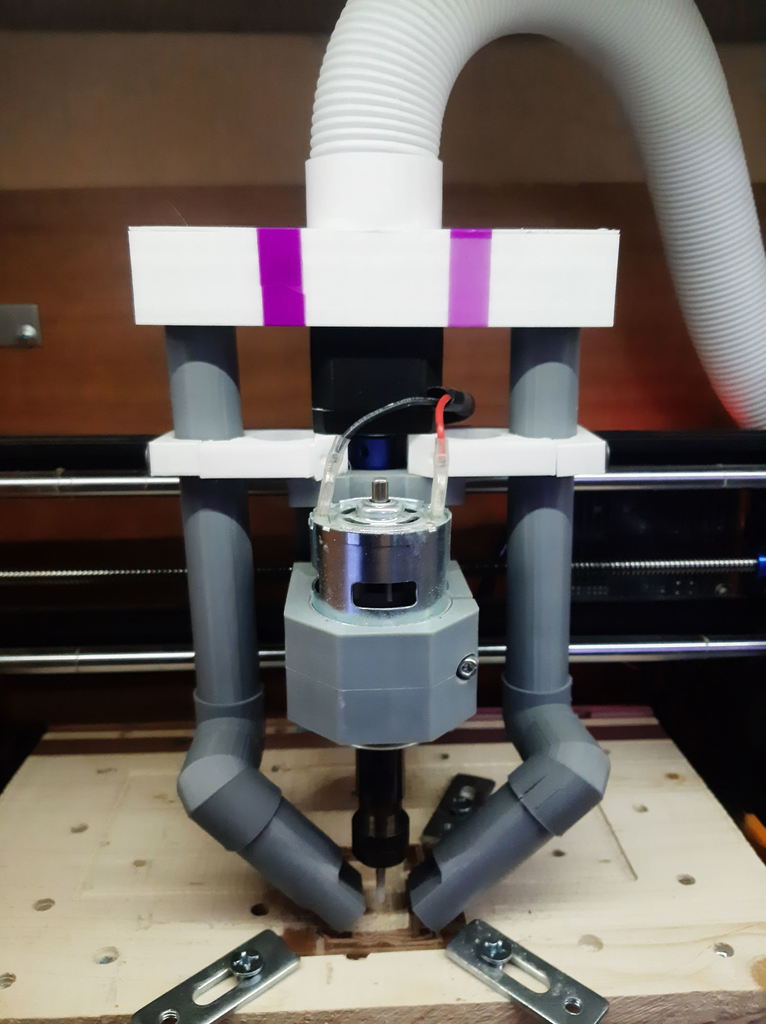 Vacuum cleaner for CNC 3018 by alien hitman | Download free STL model ...