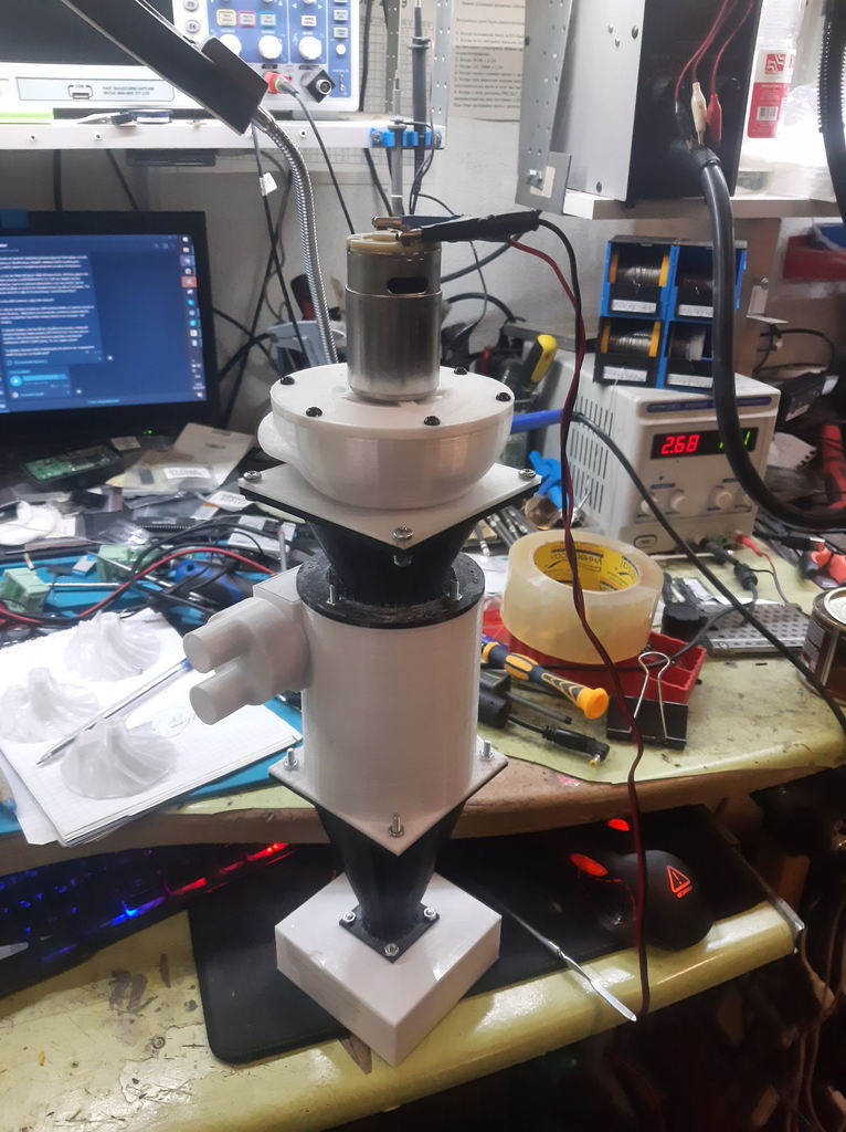 Vacuum cleaner for CNC 3018 by alien hitman | Download free STL model ...