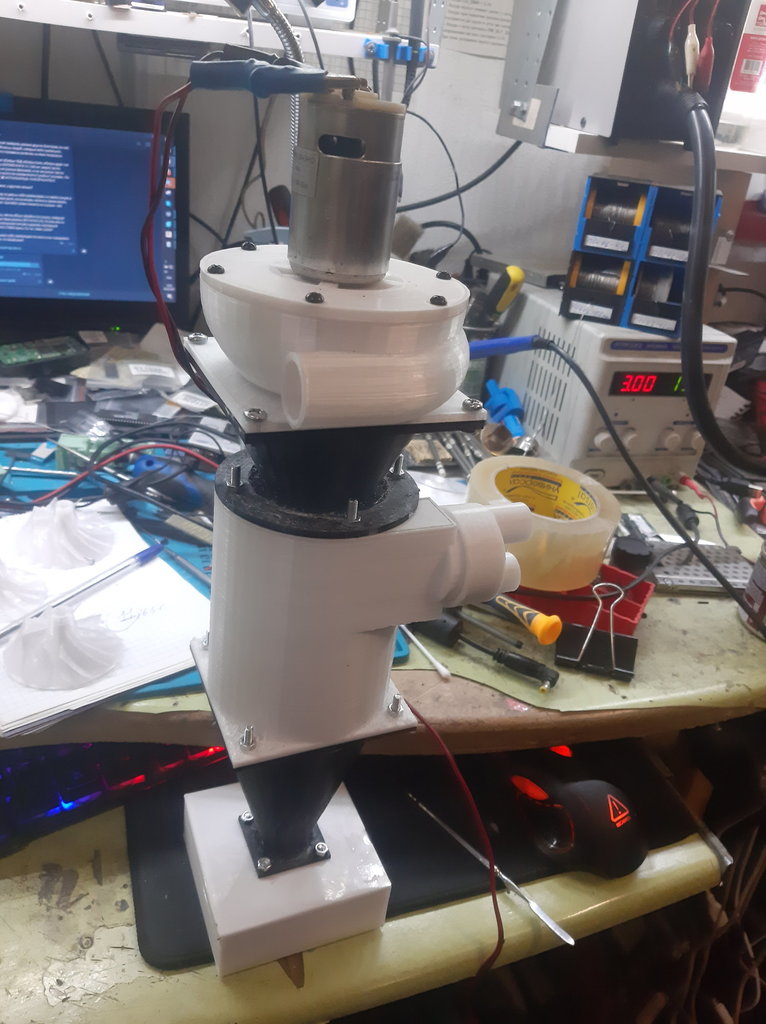 Vacuum cleaner for CNC 3018 by alien hitman | Download free STL model ...