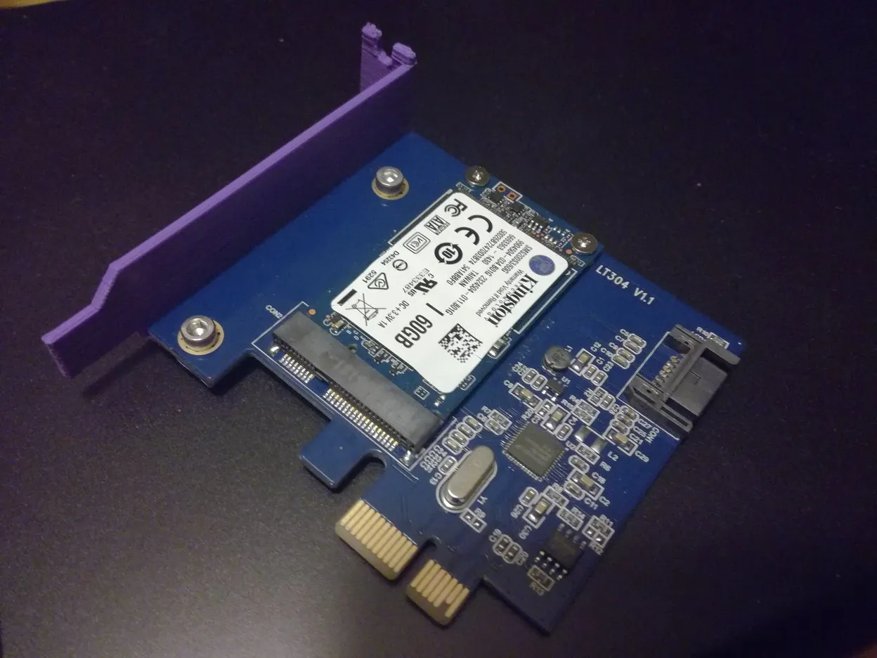 PCI low profile bracket by yduf | Download free STL model | Printables.com