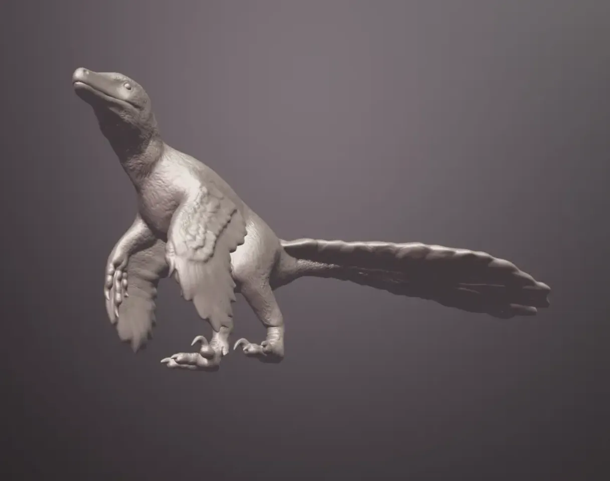 Feathered Velociraptors by DragonArtist15 | Download free STL model ...