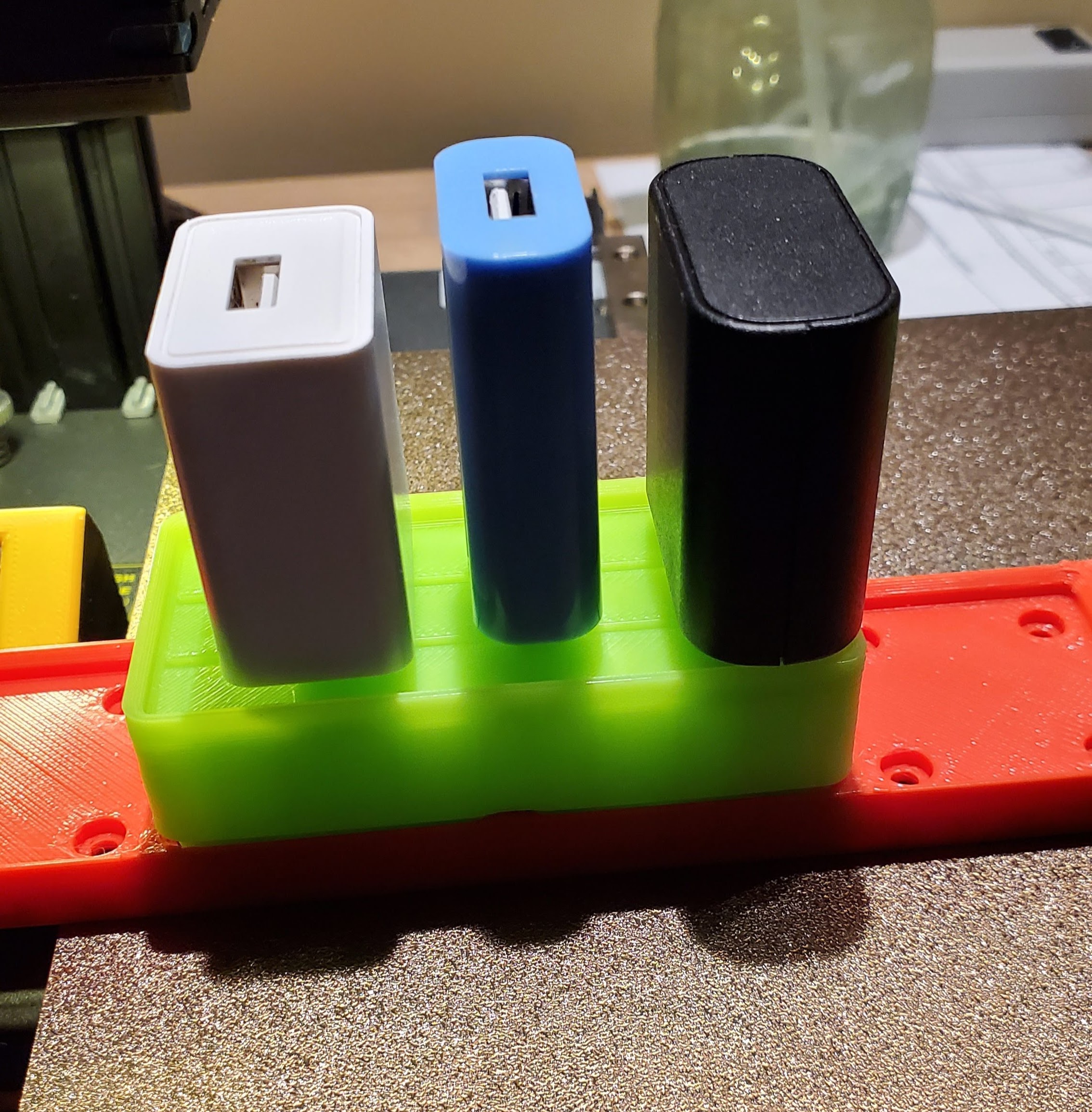 Gridfinity Phone Charger holder 1x1x3 or 2x1x3 (added steps file) by ...