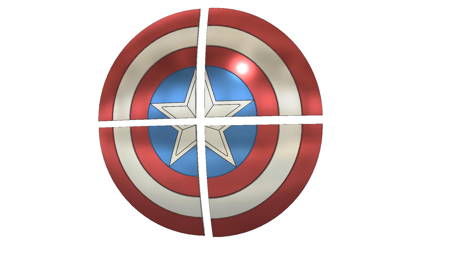 Captain America's Shield por KyleMc | Descargar modelo STL gratuito ...