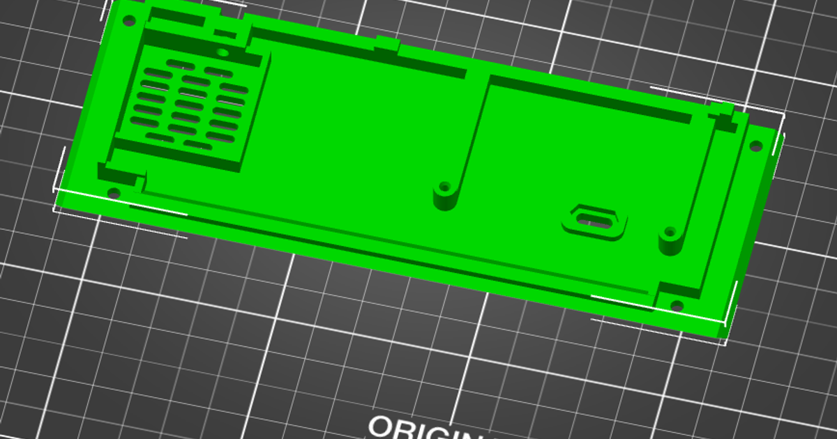Right bottom plate for Raspberry with the 30mm fan with honeycomb vents ...