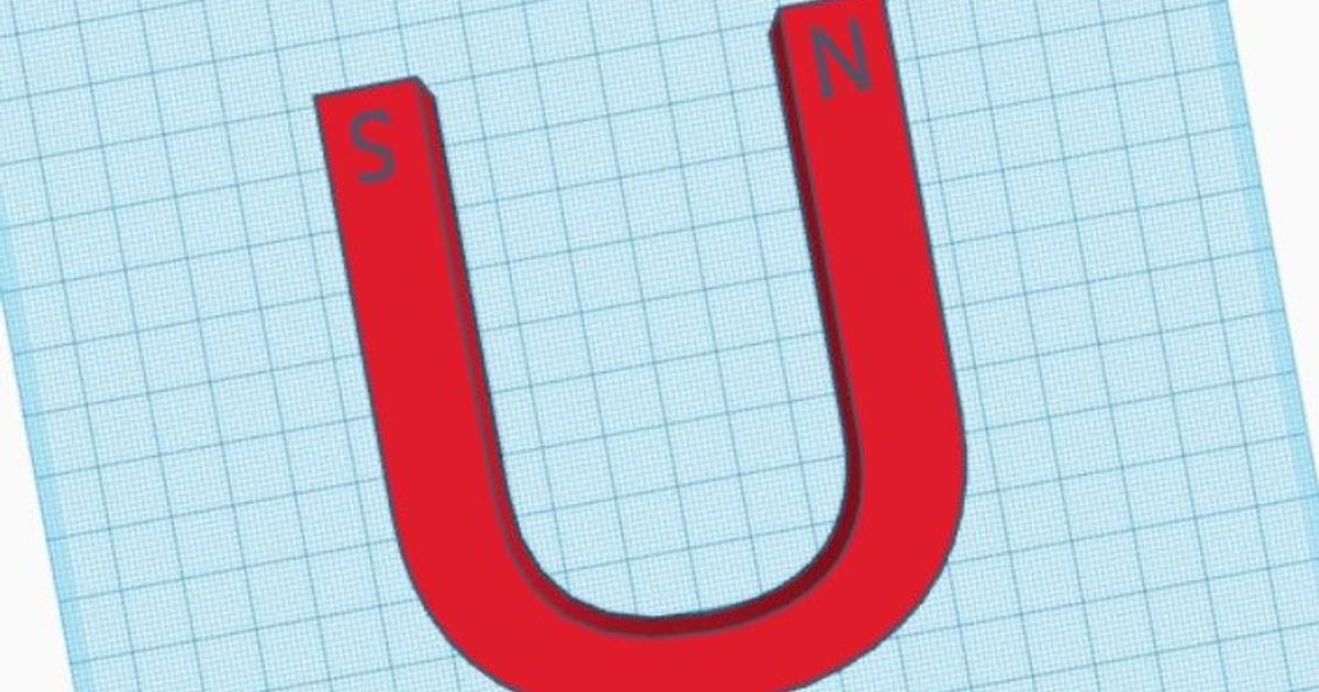 "U" Magnet by VividRiley | Download free STL model | Printables.com