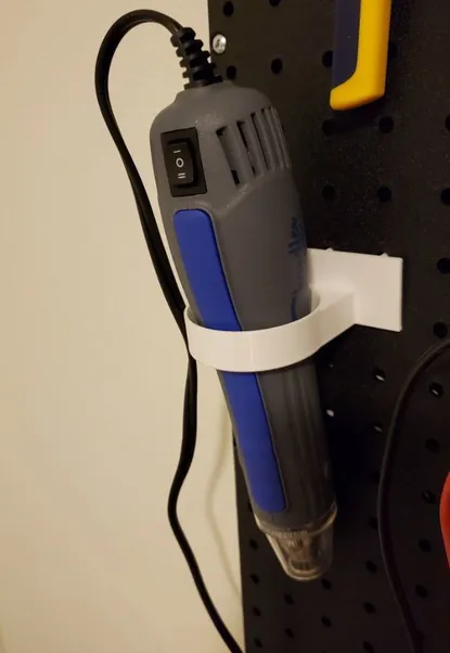 Heat gun holder for pegboards by metaempire | Download free STL model ...