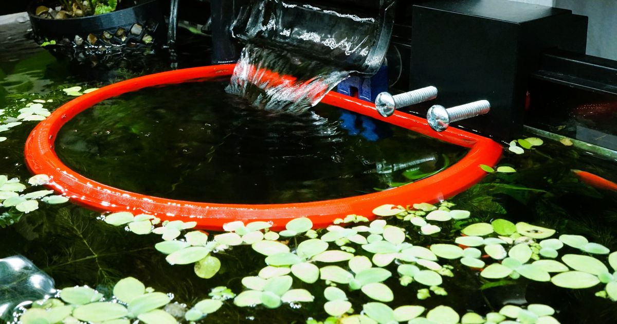 Aquarium floating ring with auto level adjustment by Praveen | Download ...