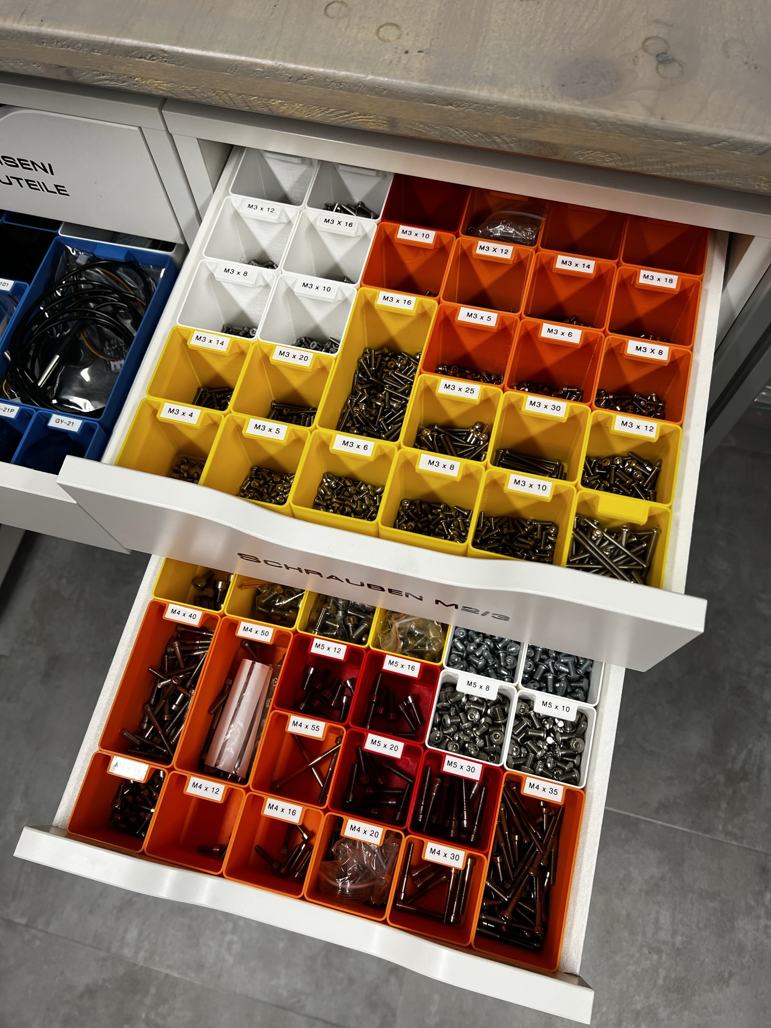 IKEA ALEX & Malm multiple inserts von printingbuddy | Kostenloses STL ...