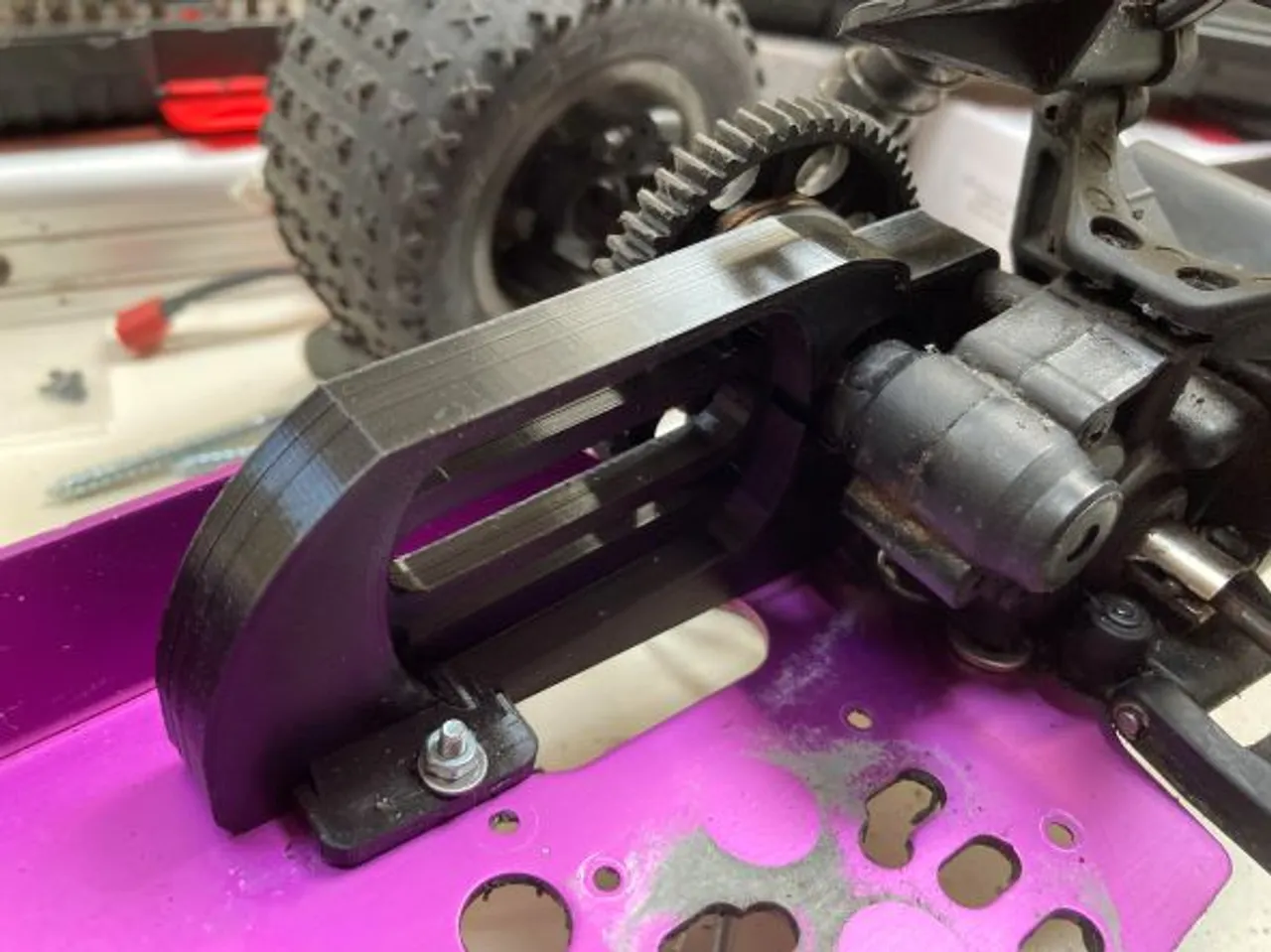HPI Rush electric conversion - deck servo mount, and motor mount by ...