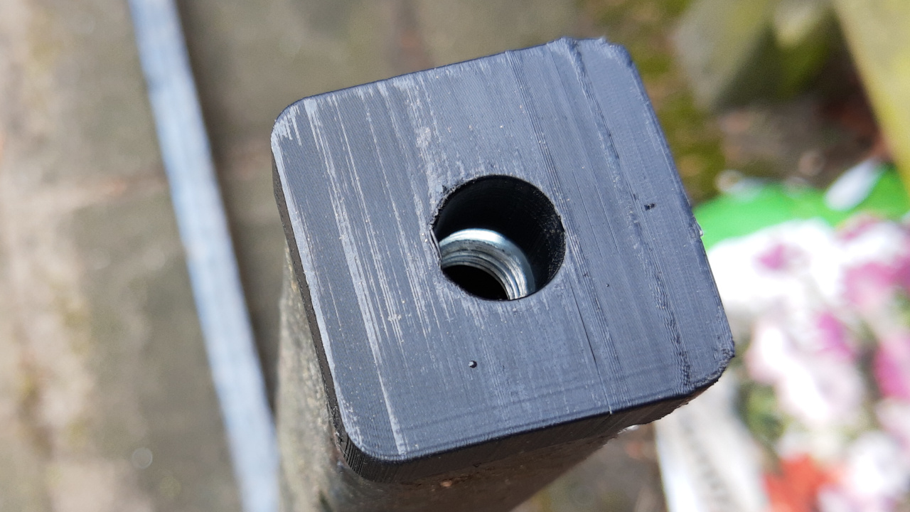 24mm table leg insert for M10 adjustable foot by Ghostbird | Download ...